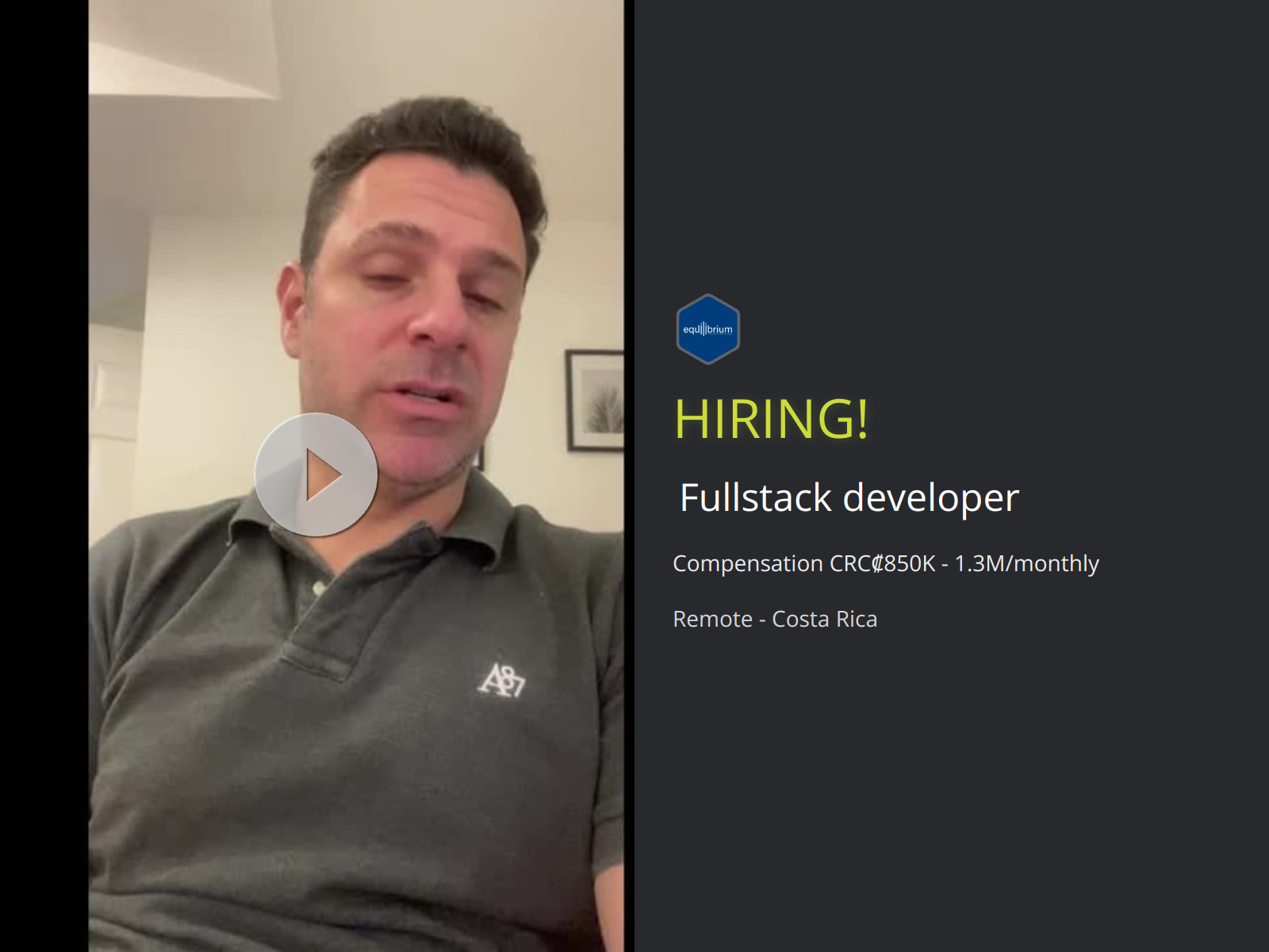 Fullstack developer at Equilibrium | Torre