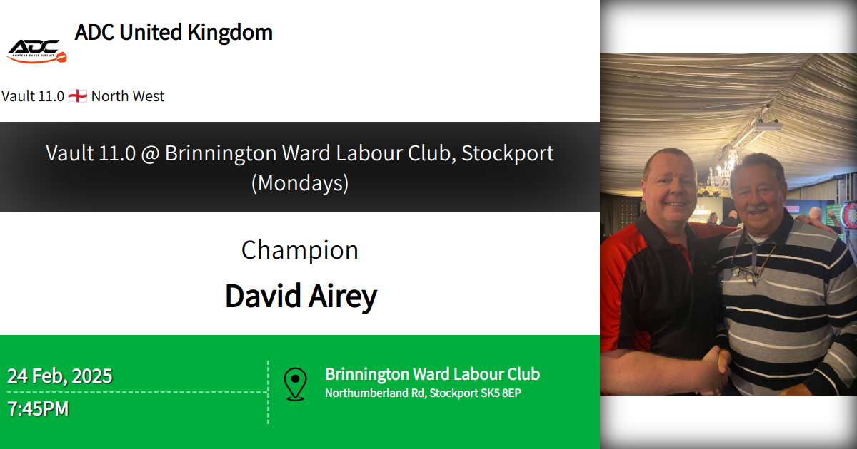 Vault 11.0 @ Brinnington Ward Labour Club, Stockport (Mondays)