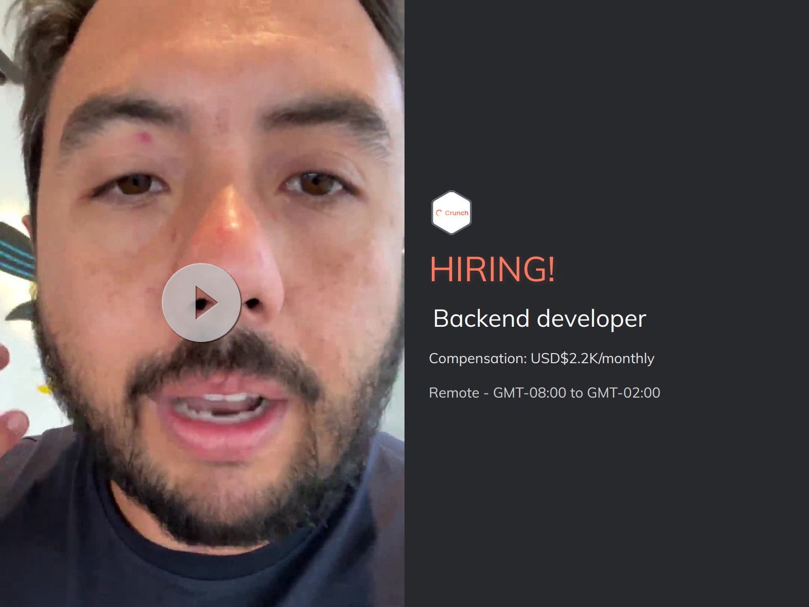 Backend developer at The Crunch | Torre