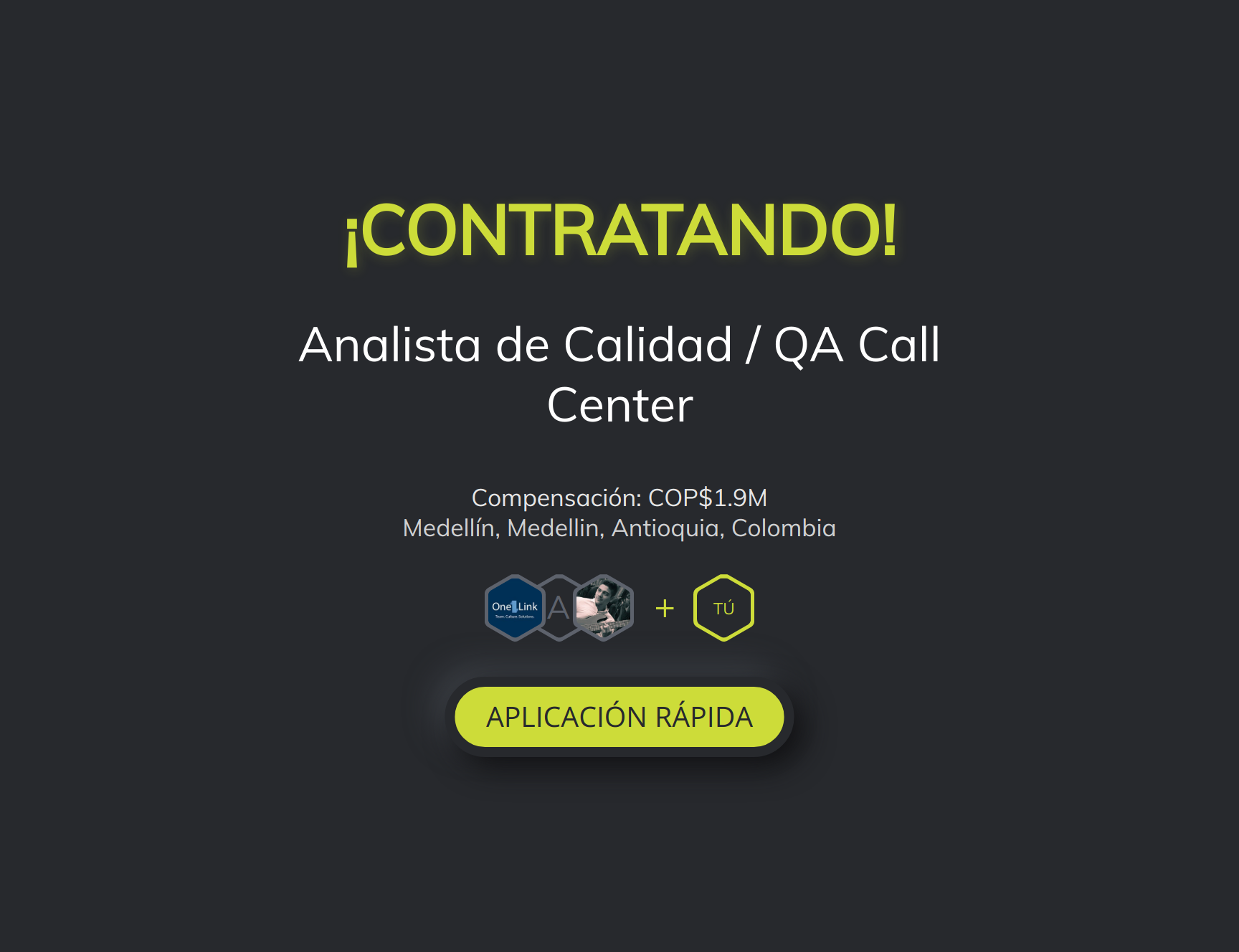 Analista de Calidad / QA Call Center en OneLink BPO | Torre