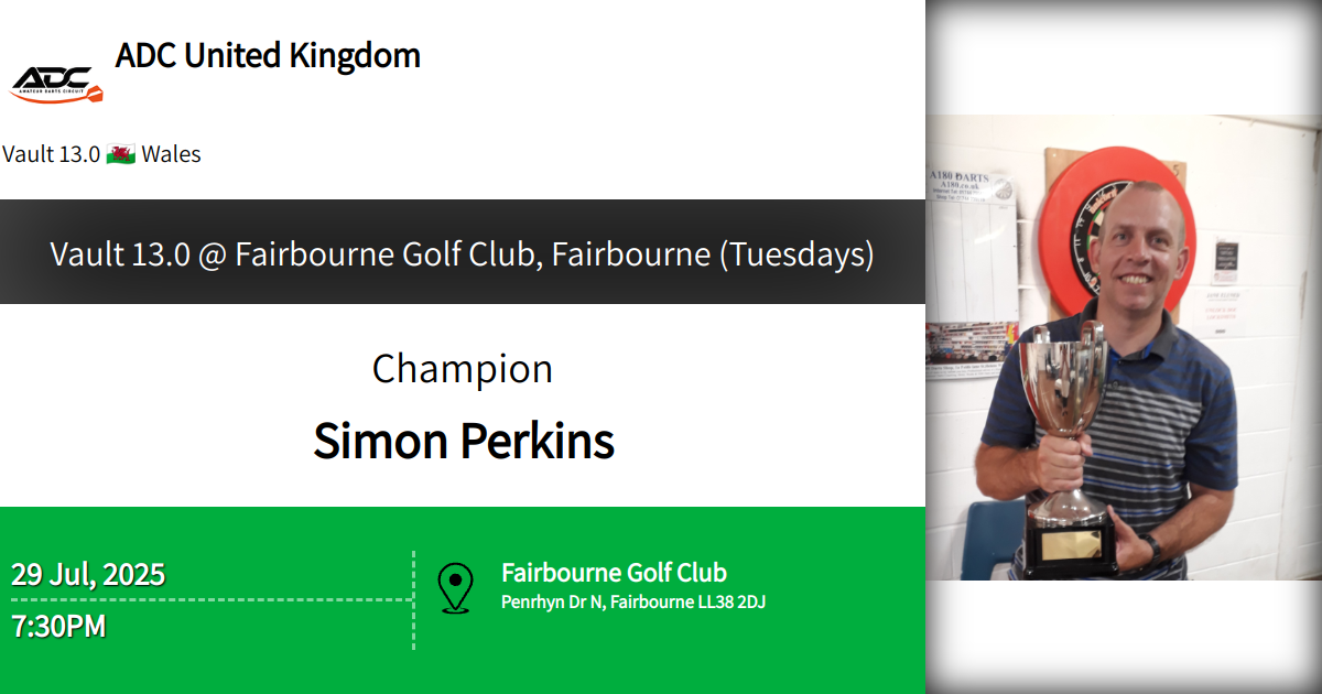 Vault 13.0 @ Fairbourne Golf Club, Fairbourne (Tuesdays)