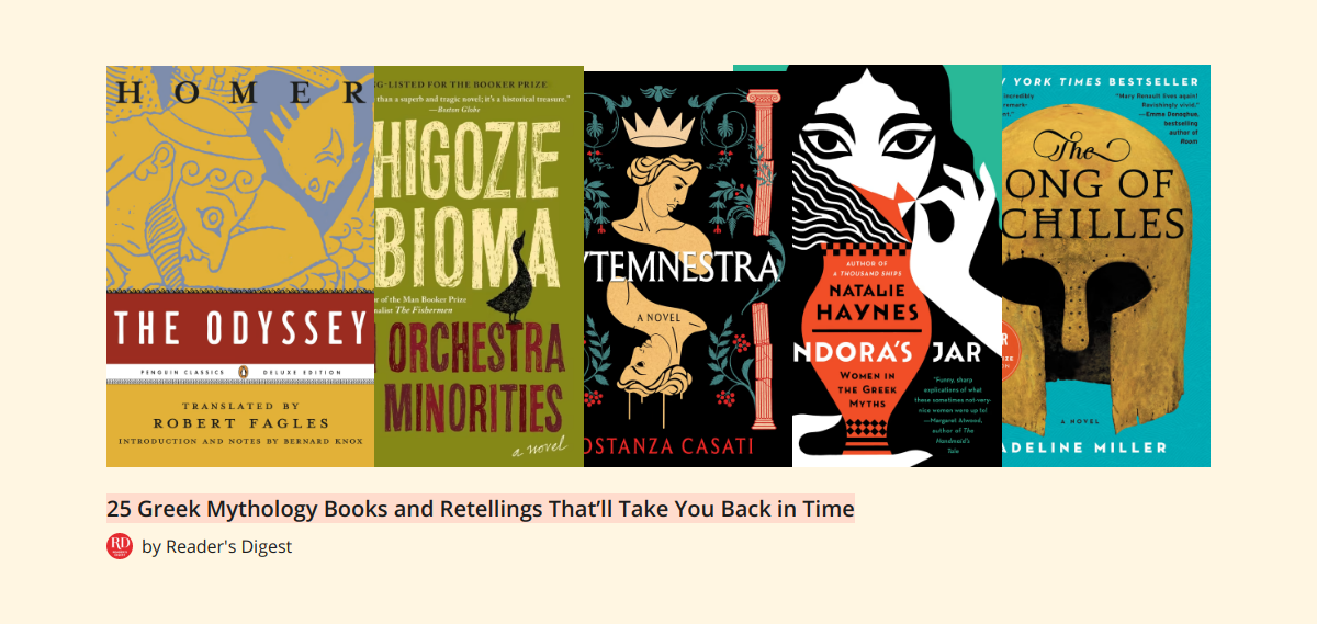 25 Greek Mythology Books and Retellings That’ll Take You Back in Time ...
