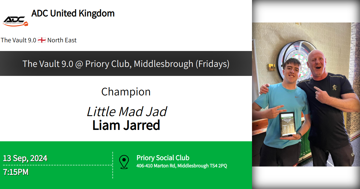 The Vault 9.0 @ Priory Club, Middlesbrough (Fridays)