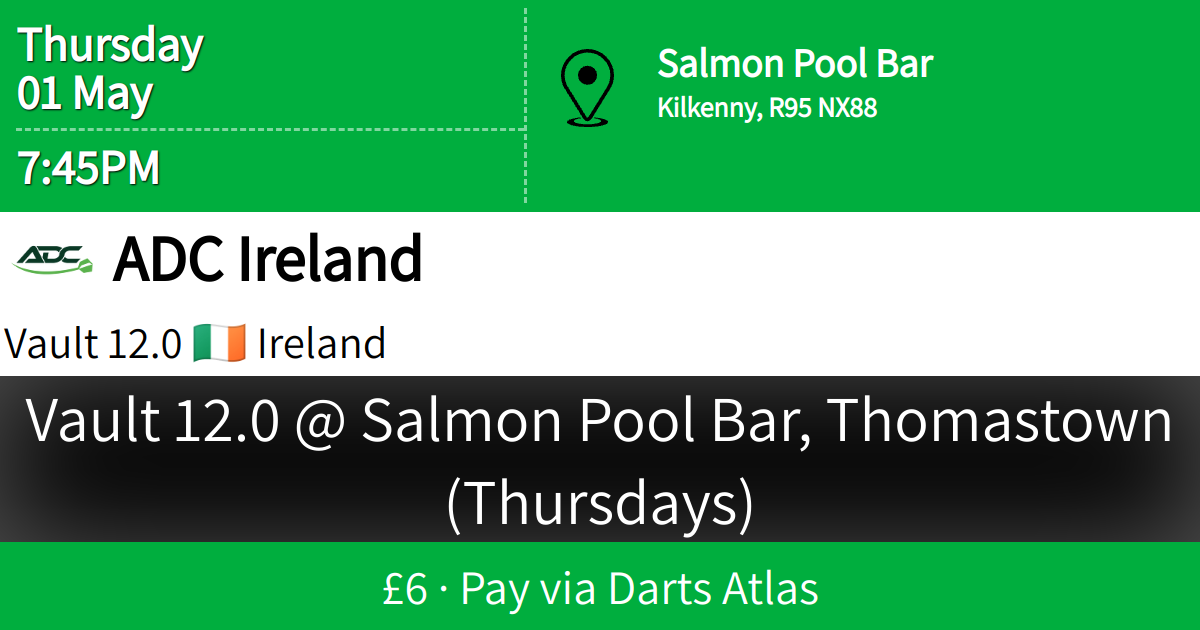 Vault 12.0 @ Salmon Pool Bar, Thomastown (Thursdays)