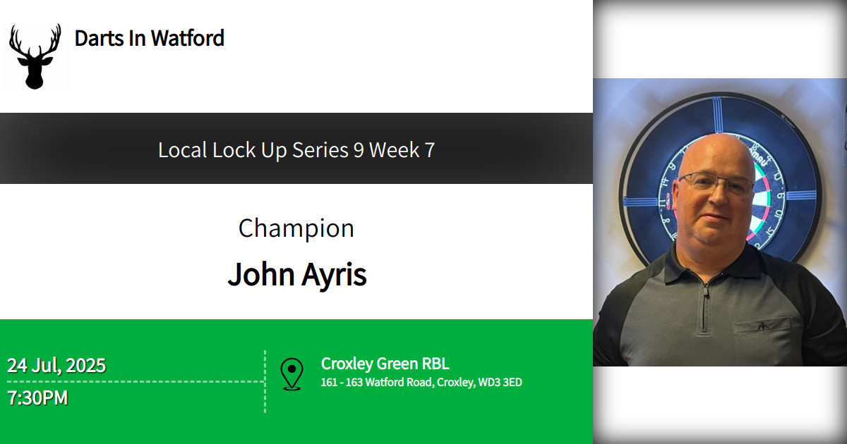 Local Lock Up Series 9 Week 7