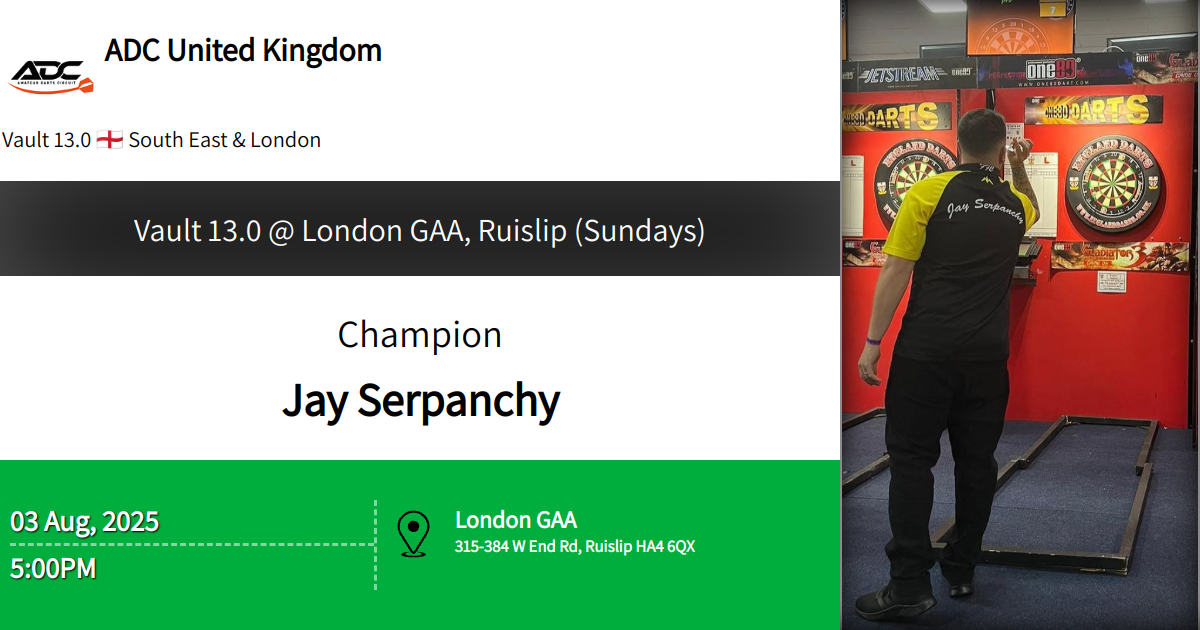 Vault 13.0 @ London GAA, Ruislip (Sundays)