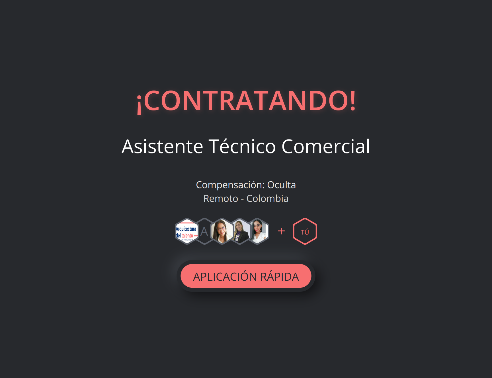 Asistente Técnico Comercial en Arquitectura del Talento | Torre