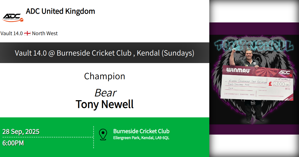 Vault 14.0 @ Burneside Cricket Club , Kendal (Sundays)