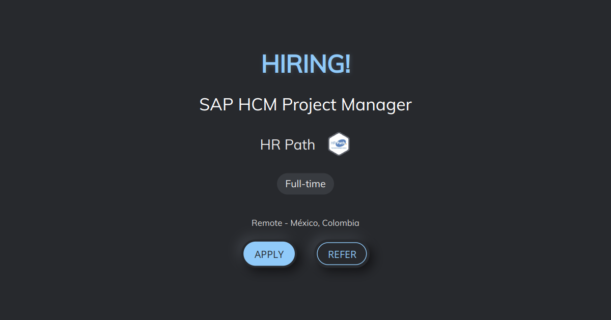 SAP HCM Project Manager at HR Path | Torre