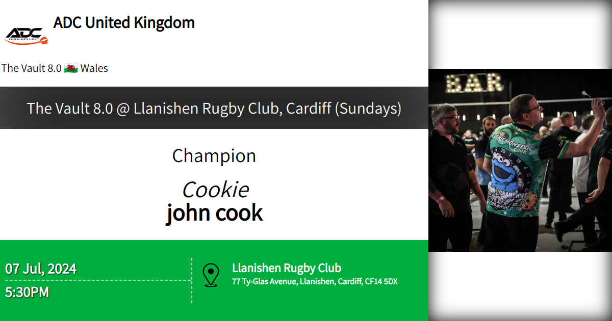 The Vault 8.0 @ Llanishen Rugby Club, Cardiff (Sundays)