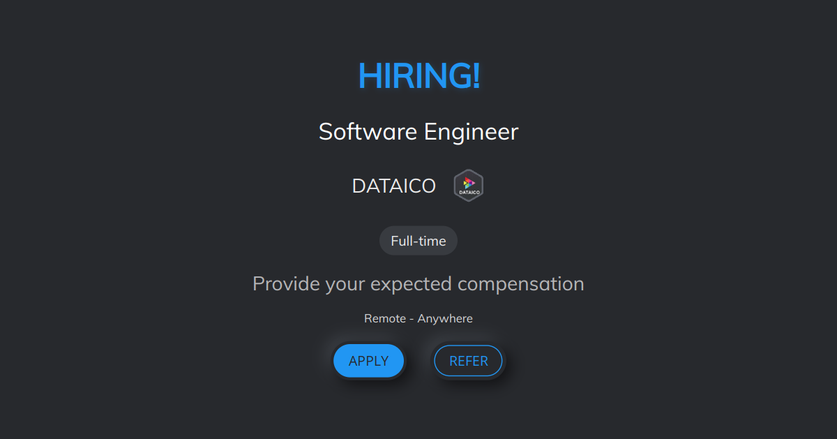 Software Engineer at DATAICO | Torre