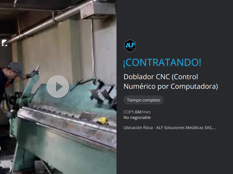 Doblador CNC (Control Numérico por Computadora) en ALF SOLUCIONES METALICAS SAS | Torre