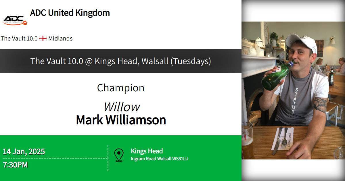 The Vault 10.0 @ Kings Head, Walsall (Tuesdays)