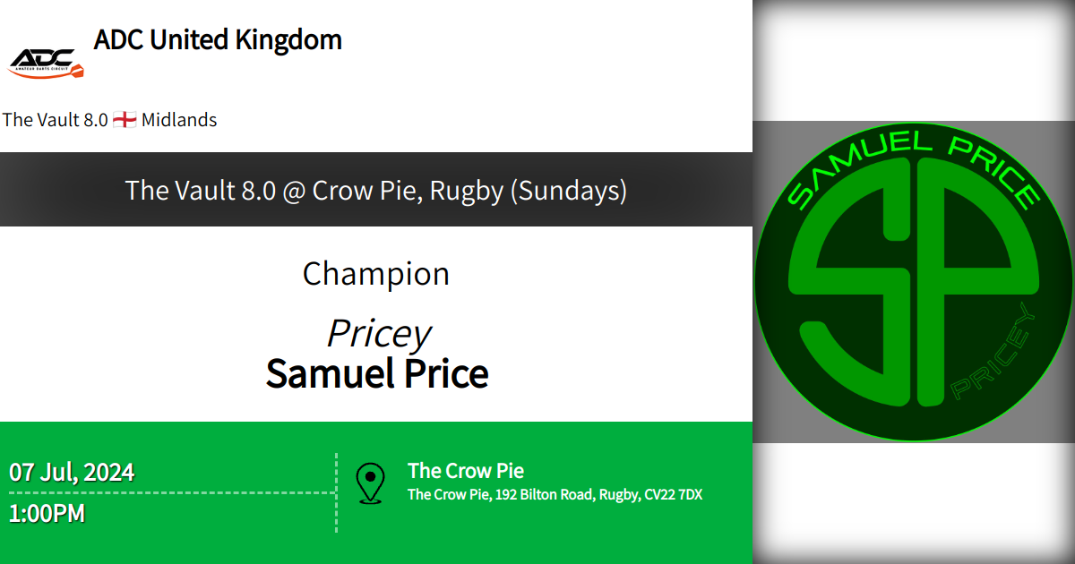 The Vault 8.0 @ Crow Pie, Rugby (Sundays)