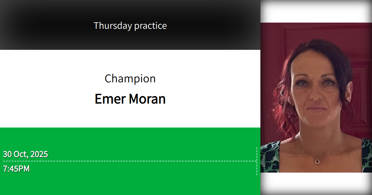 Thursday practice