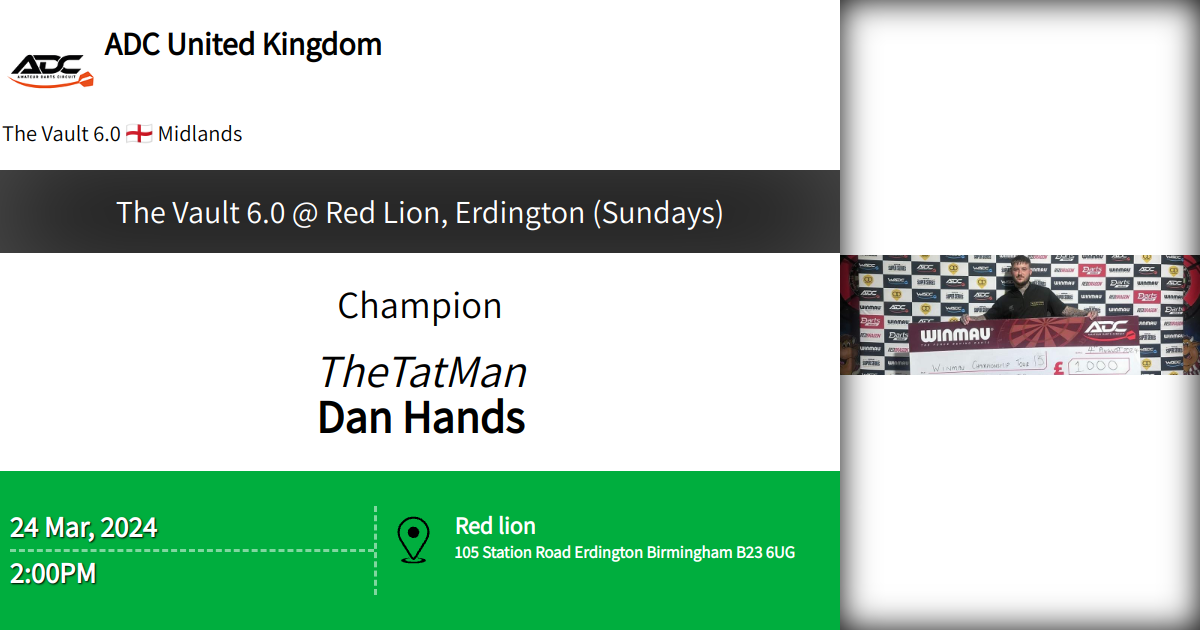 The Vault 6.0 @ Red Lion, Erdington (Sundays)