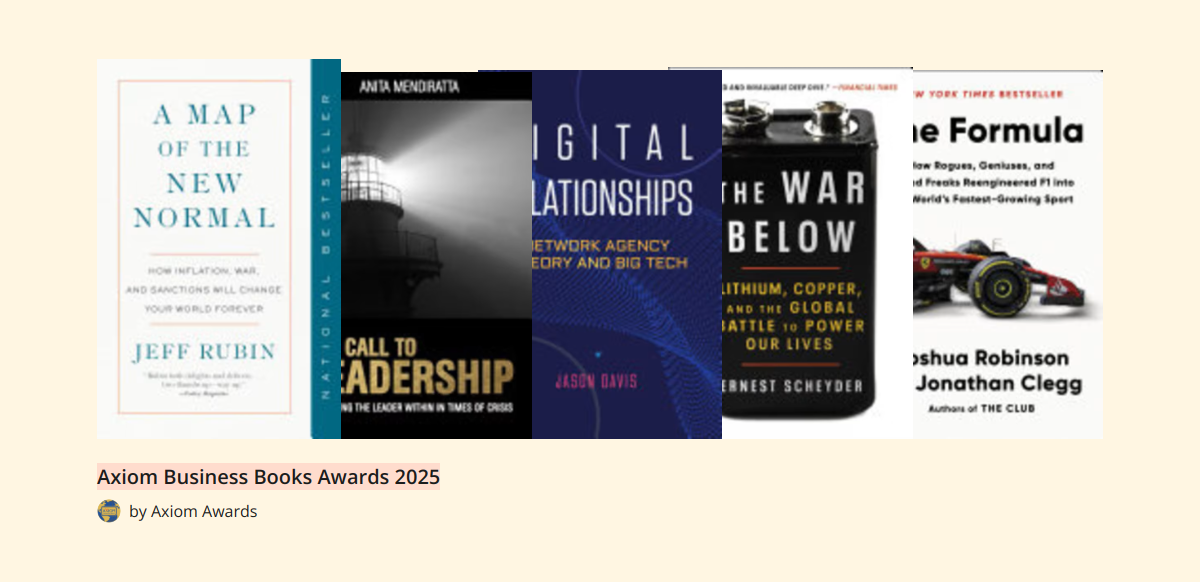 Axiom Business Books Awards 2025 | Booklisti