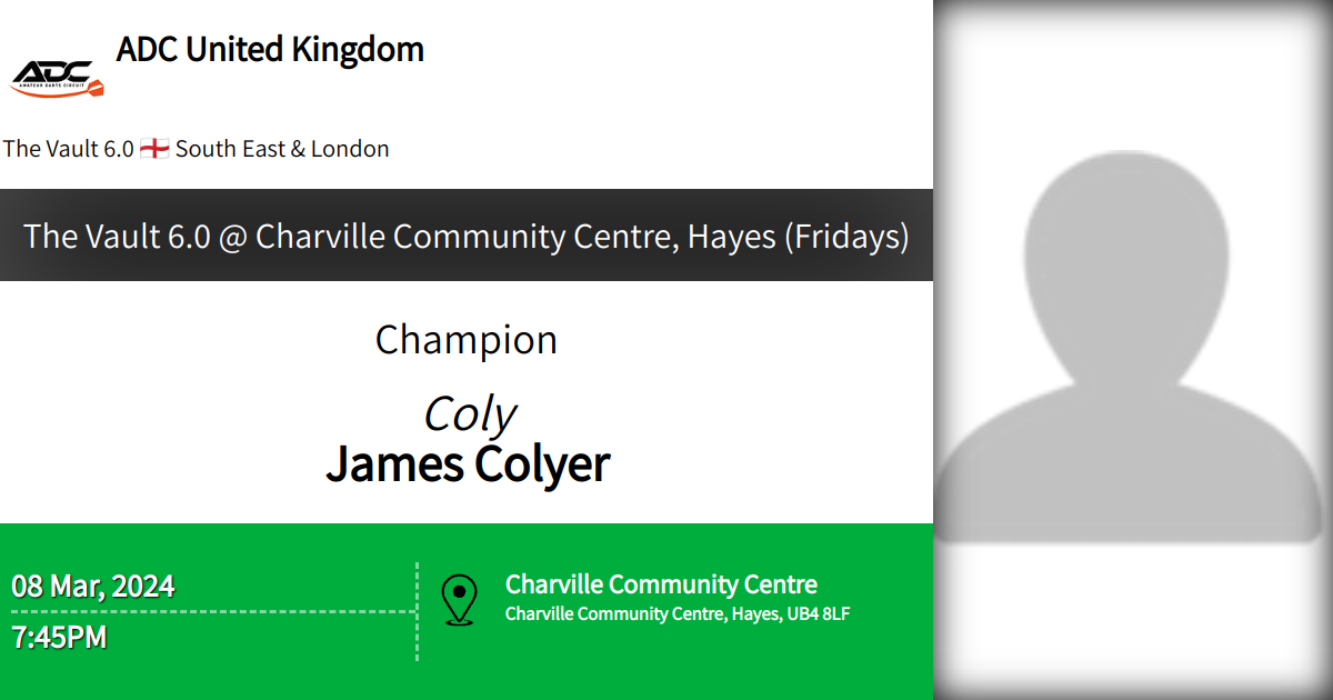 The Vault 6.0 @ Charville Community Centre, Hayes (Fridays)