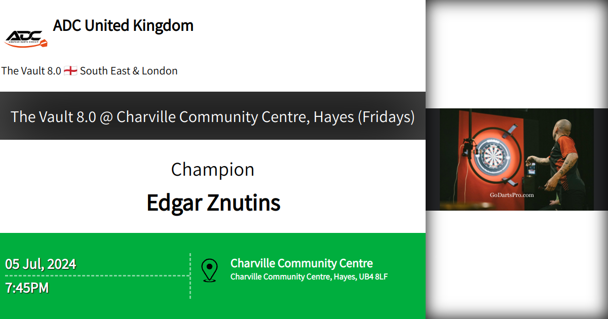 The Vault 8.0 @ Charville Community Centre, Hayes (Fridays)