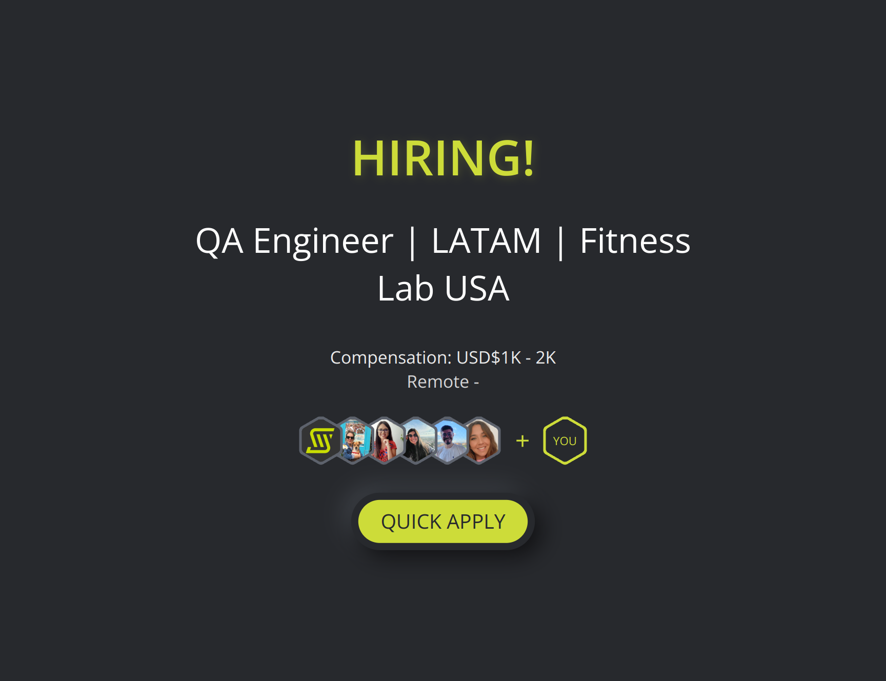 QA Engineer | LATAM | Fitness Lab USA at SweatWorks | Torre