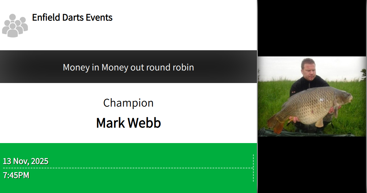 Money in Money out round robin