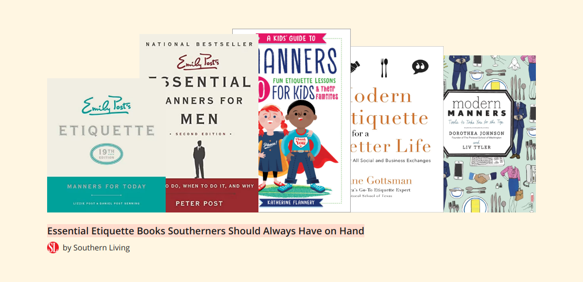 Essential Etiquette Books Southerners Should Always Have on Hand ...