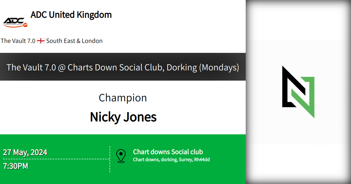 The Vault 7.0 @ Charts Down Social Club, Dorking (Mondays)