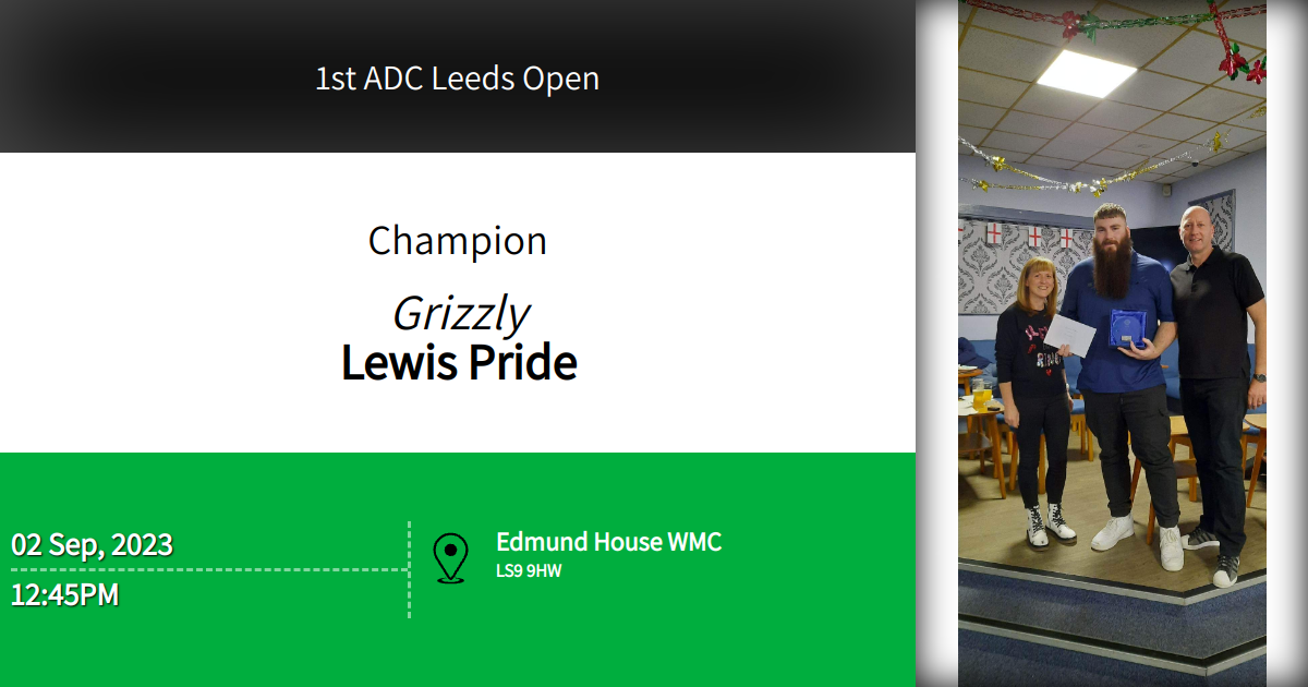 1st ADC Leeds Open