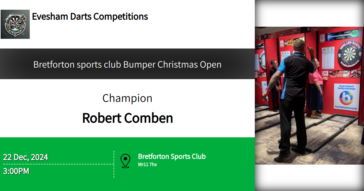 Bretforton sports club Bumper Christmas Open