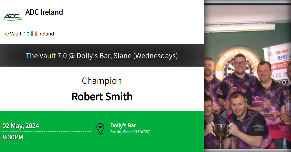 The Vault 7.0 @ Dolly's Bar, Slane (Wednesdays)