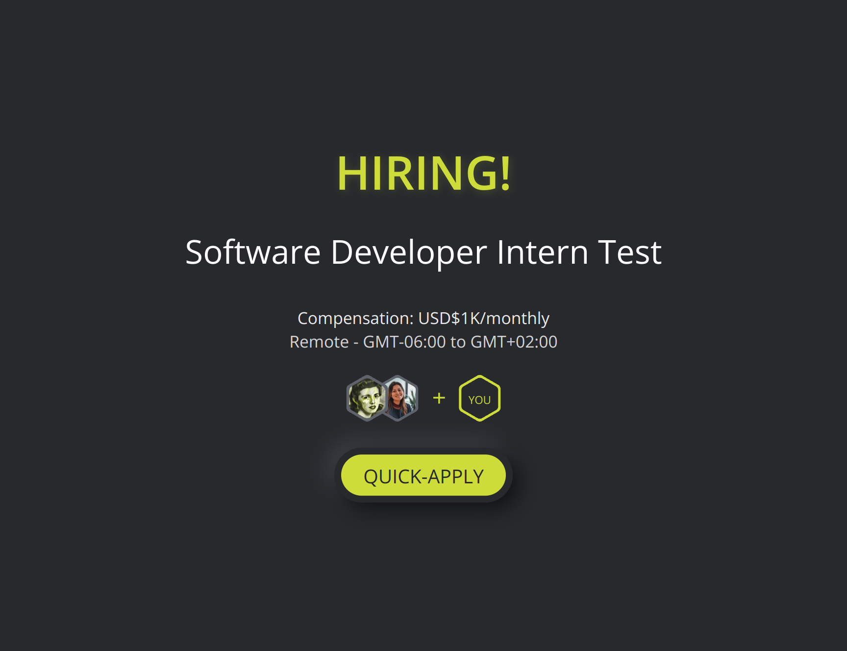 Software Developer Intern Test | Torre
