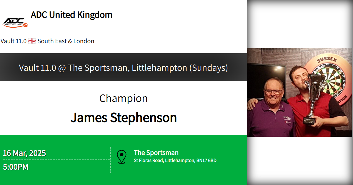 Vault 11.0 @ The Sportsman, Littlehampton (Sundays)
