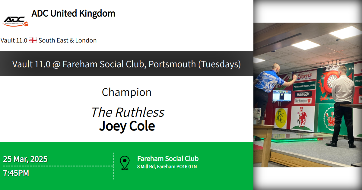 Vault 11.0 @ Fareham Social Club, Portsmouth (Tuesdays)
