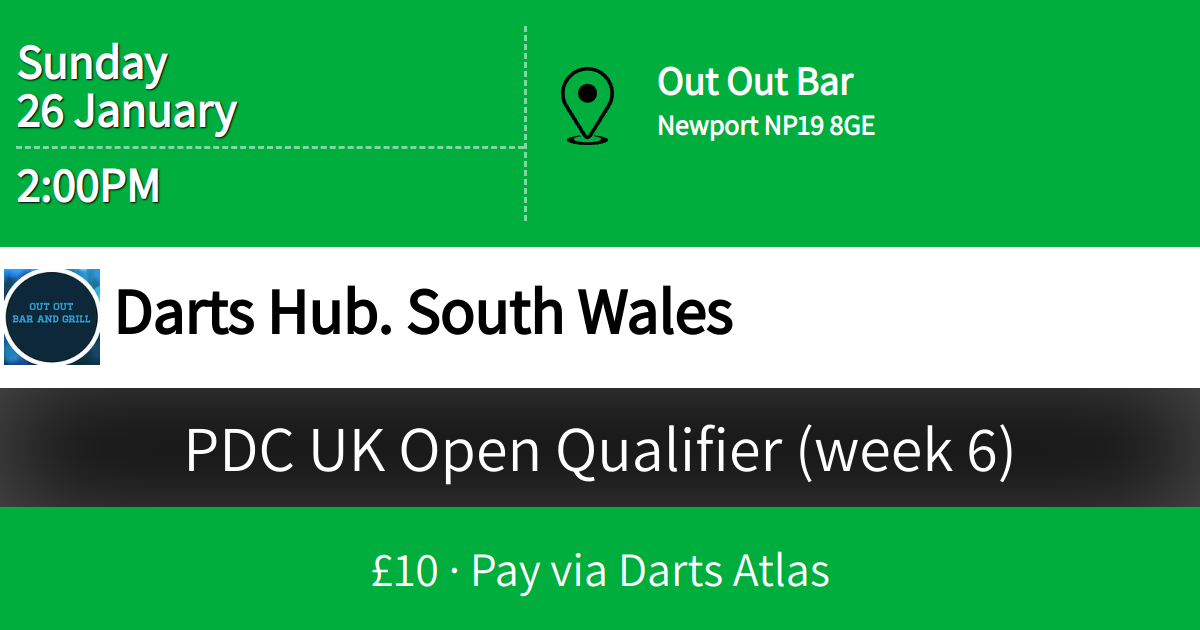 PDC UK Open Qualifier (week 6)