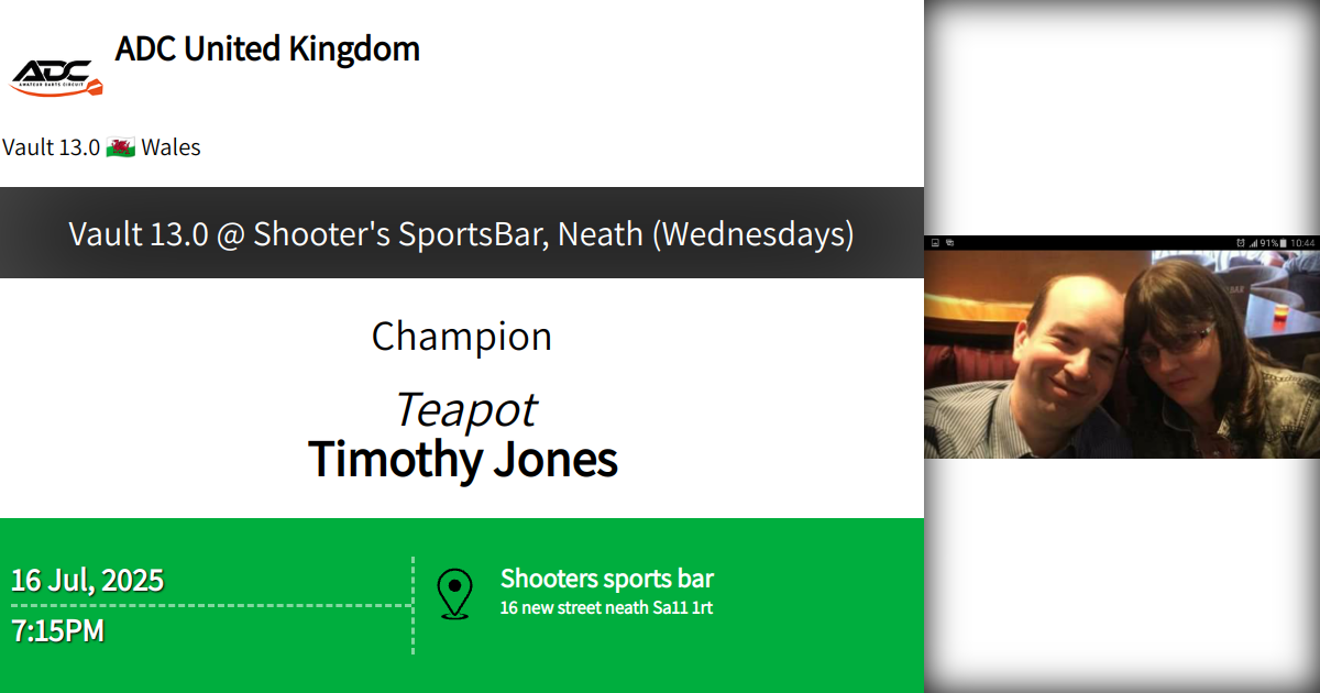 Vault 13.0 @ Shooter's SportsBar, Neath (Wednesdays)