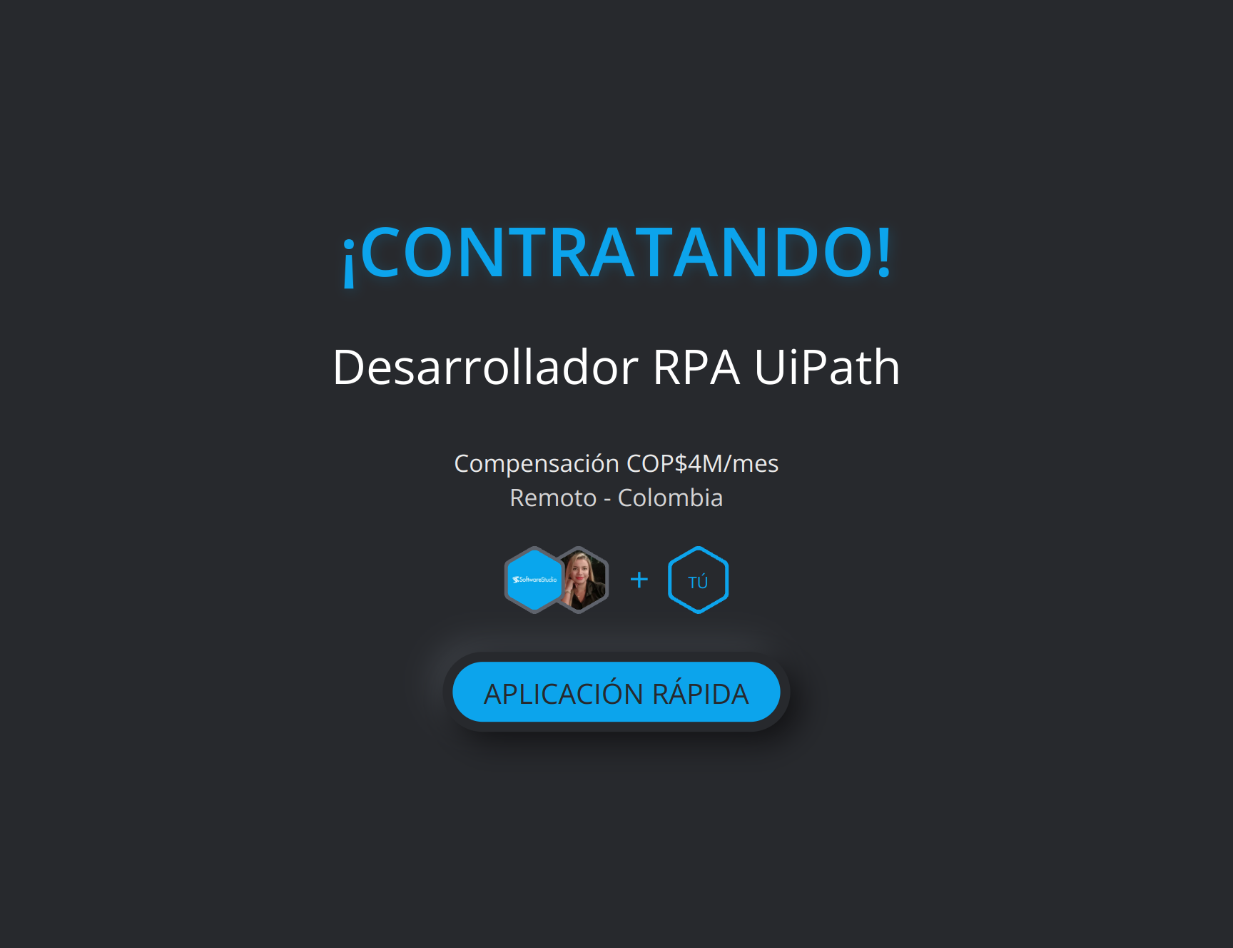 Desarrollador RPA UiPath en SoftwareStudio Colombia SAS | Torre