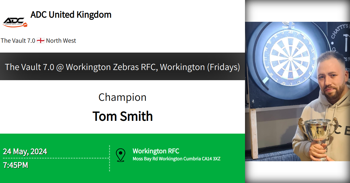 The Vault 7.0 @ Workington Zebras RFC, Workington (Fridays)