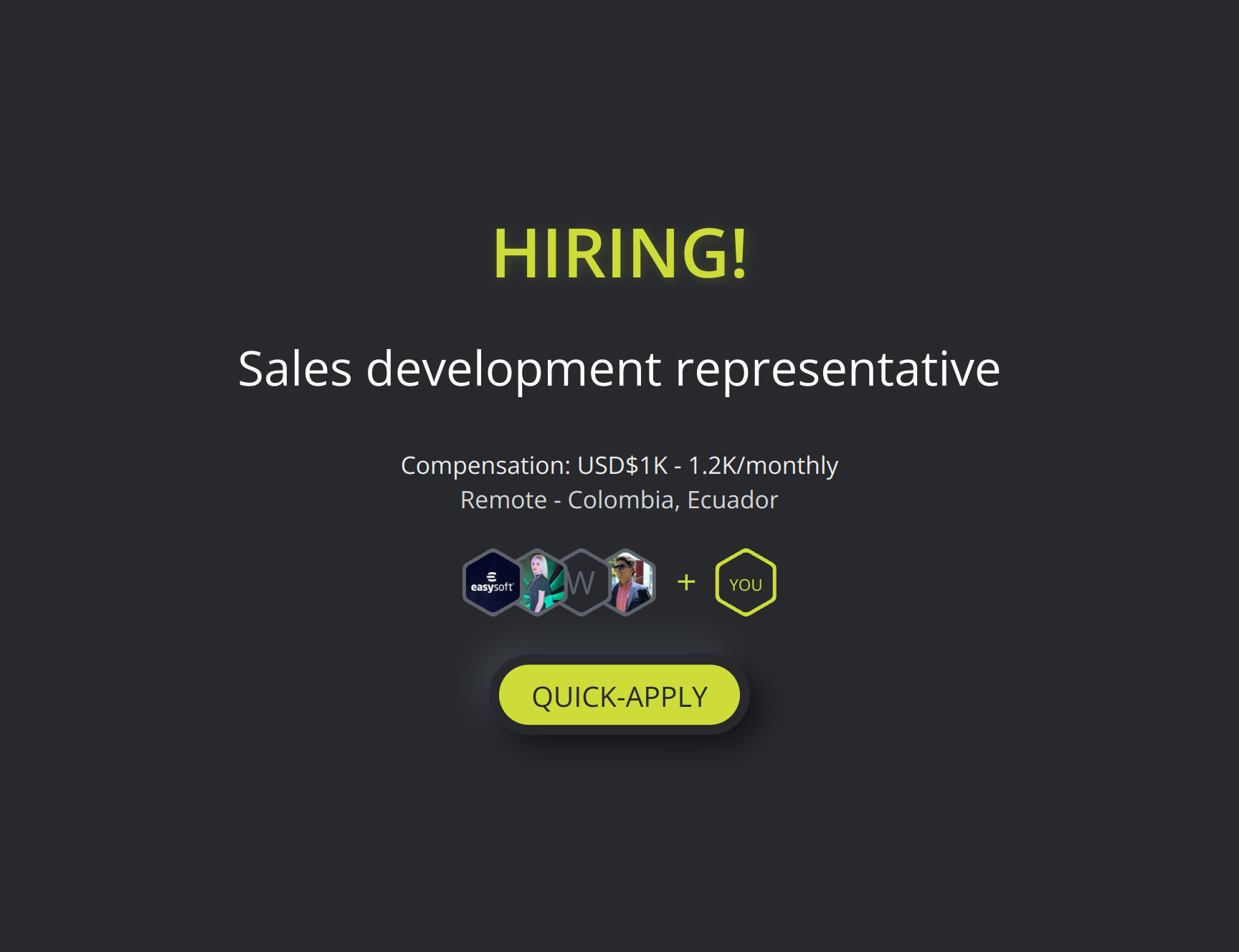 Sales development representative at Easysoft | Torre