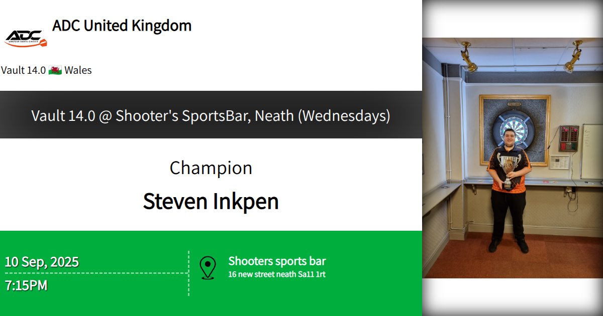 Vault 14.0 @ Shooter's SportsBar, Neath (Wednesdays)