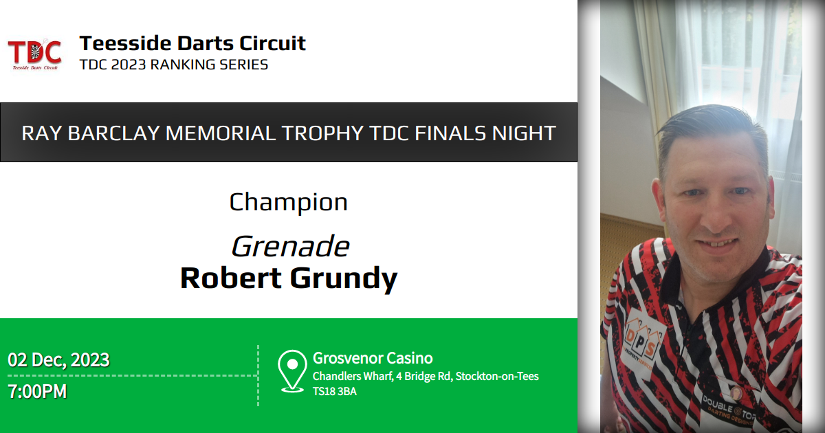 RAY BARCLAY MEMORIAL TROPHY TDC FINALS NIGHT