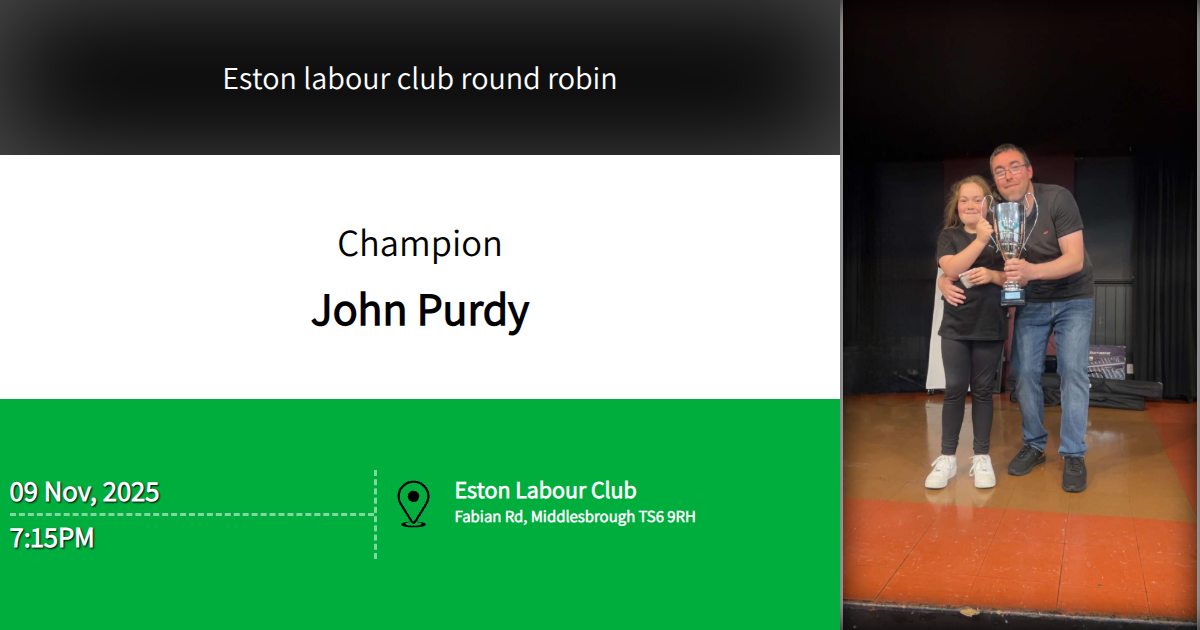 Eston labour club round robin