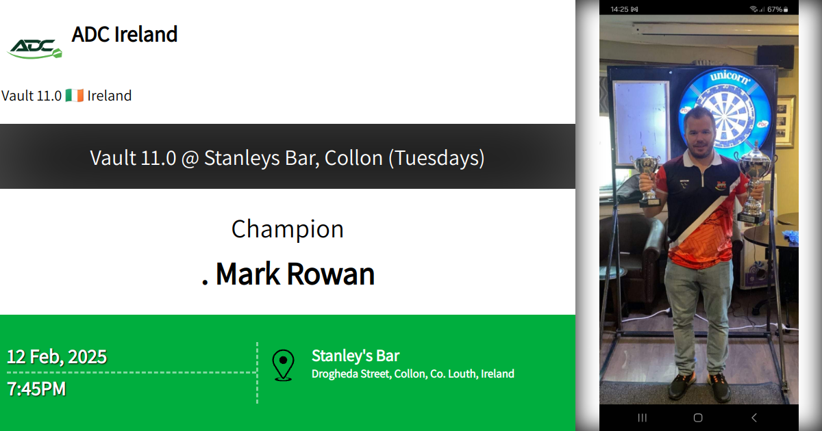 Vault 11.0 @ Stanleys Bar, Collon (Tuesdays)