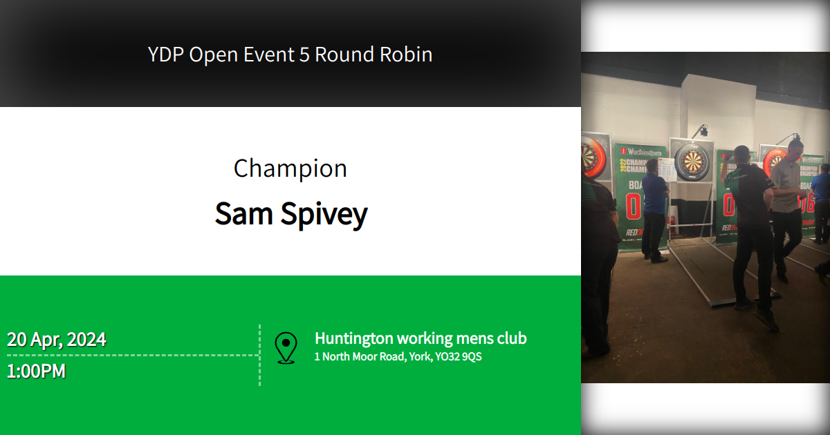 YDP Open Event 5 Round Robin