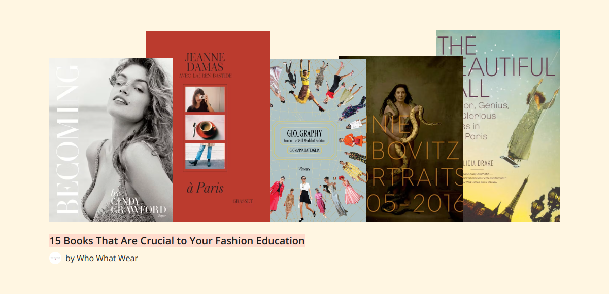 15 Books That Are Crucial to Your Fashion Education | Booklisti