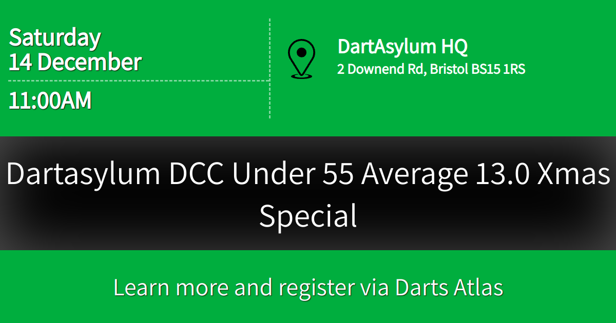 Dartasylum DCC Under 55 Average 13.0 Xmas Special