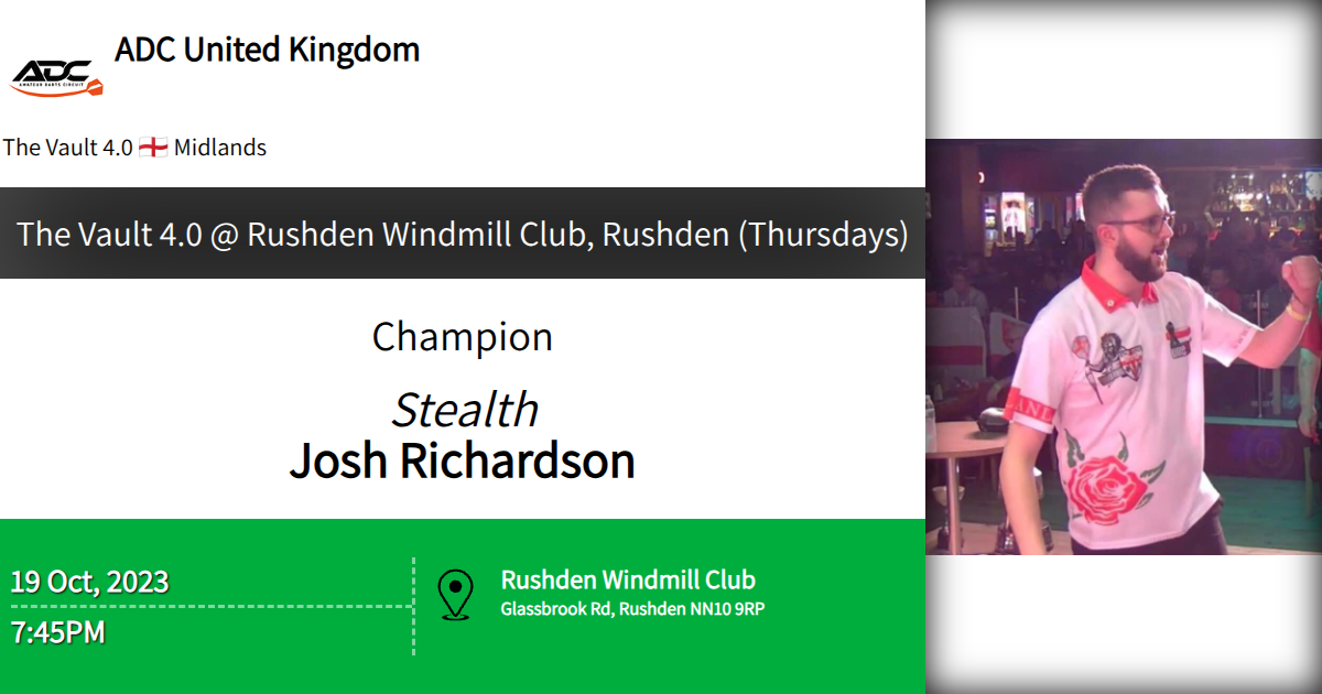 The Vault 4.0 @ Rushden Windmill Club, Rushden (Thursdays)