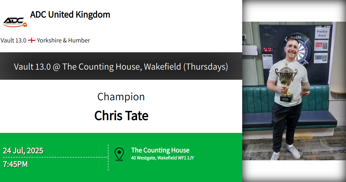 Vault 13.0 @ The Counting House, Wakefield (Thursdays)