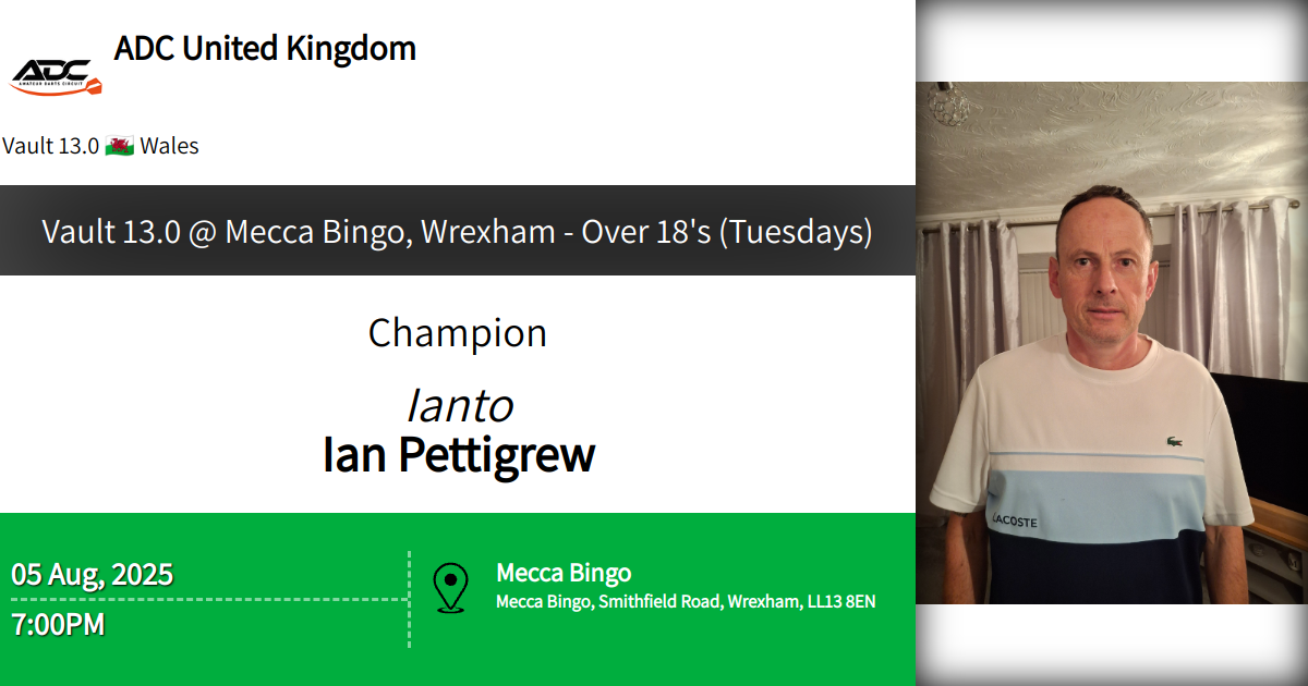 Vault 13.0 @ Mecca Bingo, Wrexham - Over 18's (Tuesdays)