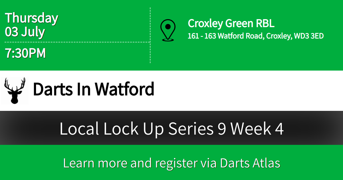 Local Lock Up Series 9 Week 4