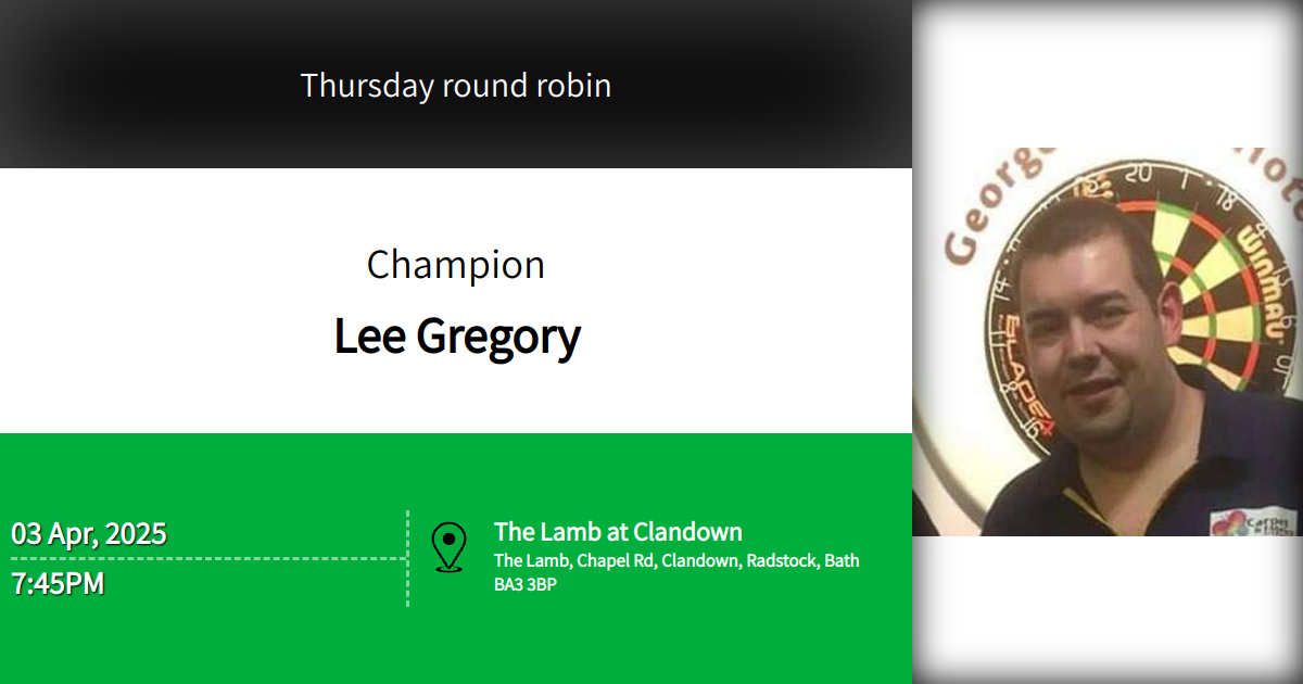 Thursday round robin